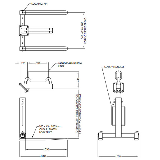 Crane Lifting Pallet : 2000kg Lifting Pallet : Lifting Hook 2000Kg ...